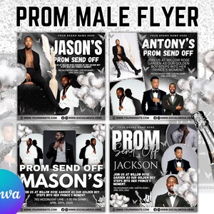 Prom Send off Flyer, DIY Prom Flyer, Prom Canva Template, Prom Send Off ...