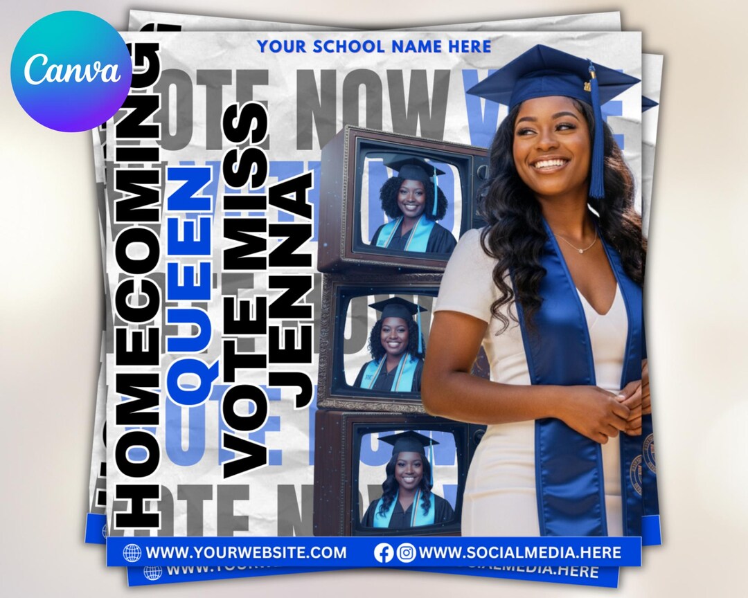 Homecoming Newspaper Flyer,homecoming Flyer Template,homecoming Queen ...