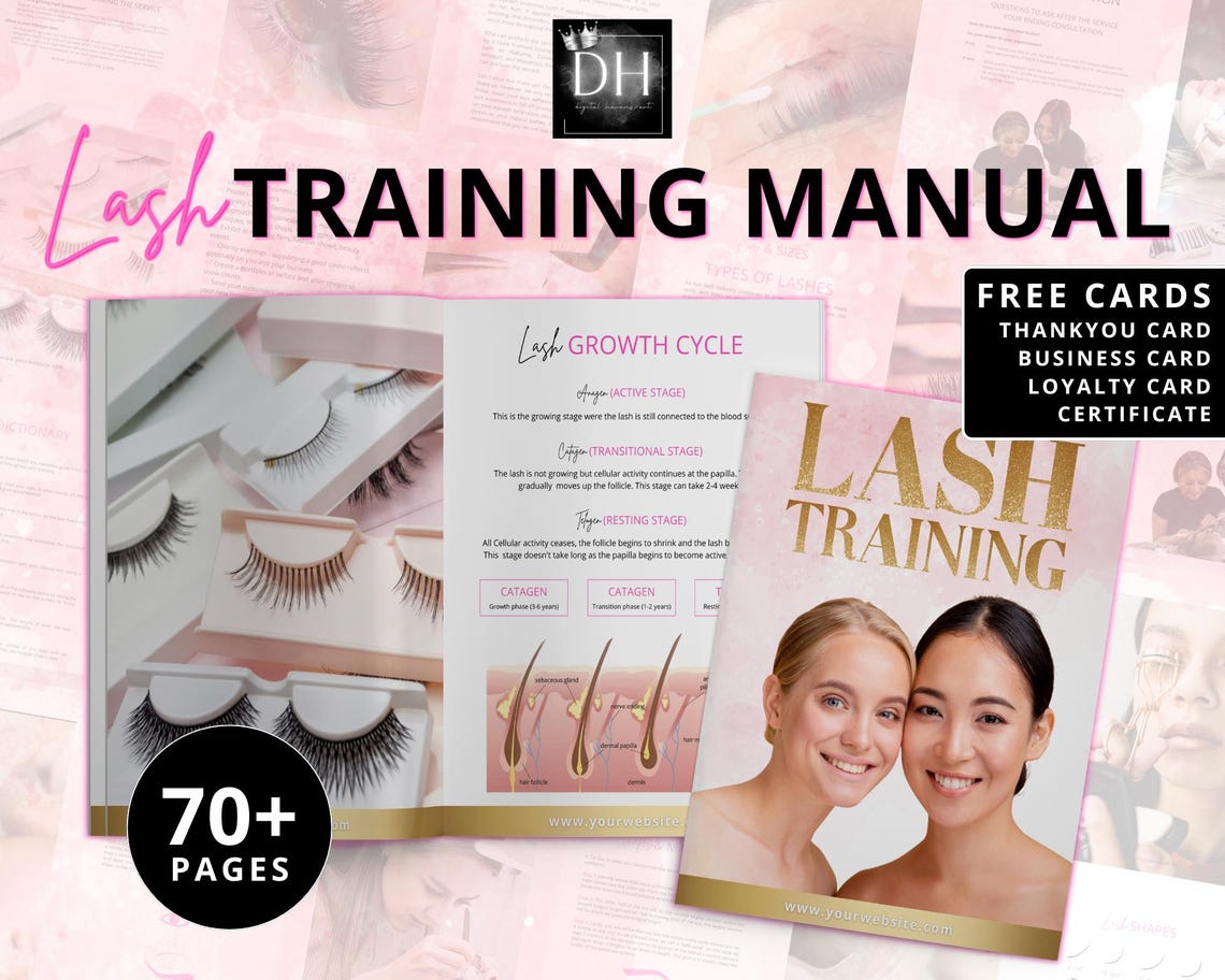 70 Lash Extension Training Template, Lash Extension Training Manual ...
