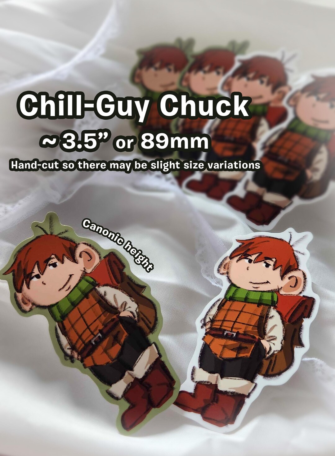 Chill-guy Chuck Sticker Chillchuck Dungeon Meshi / Delicious in Dungeon ...