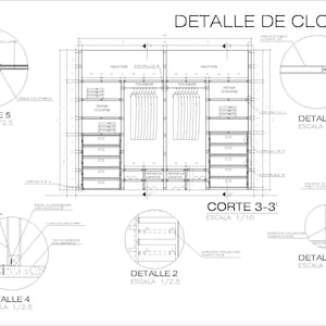 CLOSET DESIGN - AUTOCAD File With Closets Blocks (.dwg)- Floors ...