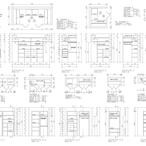 CLOSET DESIGN - AUTOCAD File With Closets Blocks (.dwg)- Floors ...