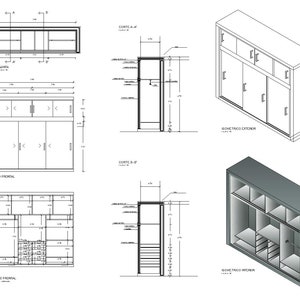 CLOSET DESIGN - AUTOCAD File With Closets Blocks (.dwg)- Floors ...