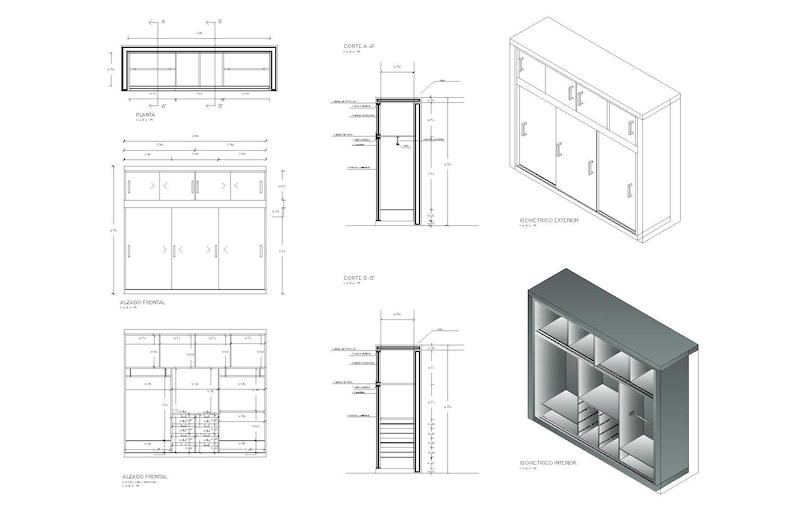 CLOSET DESIGN - AUTOCAD File With Closets Blocks (.dwg)- Floors ...