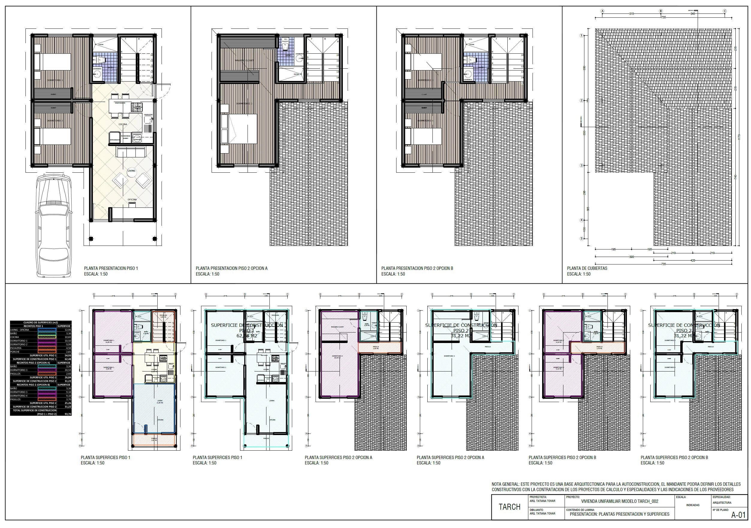 House Plans 93,70 M2 Digital Pack Cad and Pdf Self-construction (IN ...