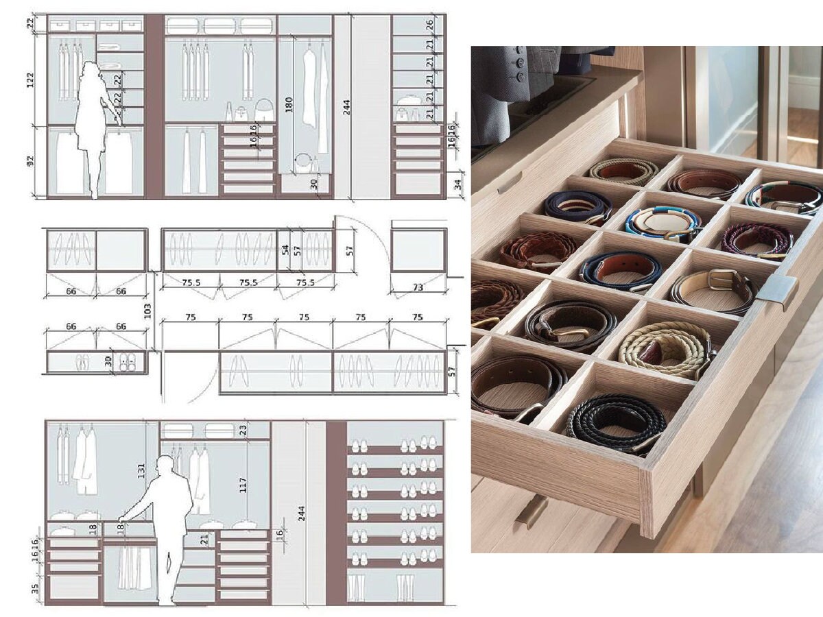 Diseño De Closets A Medida planos - Etsy