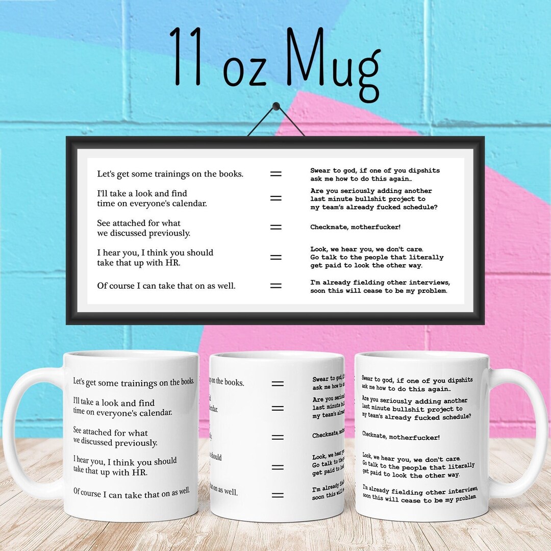 Hilarious Mug, Humorous Mug, Comical Mugs, Hilarious Coffee Mug, Large ...