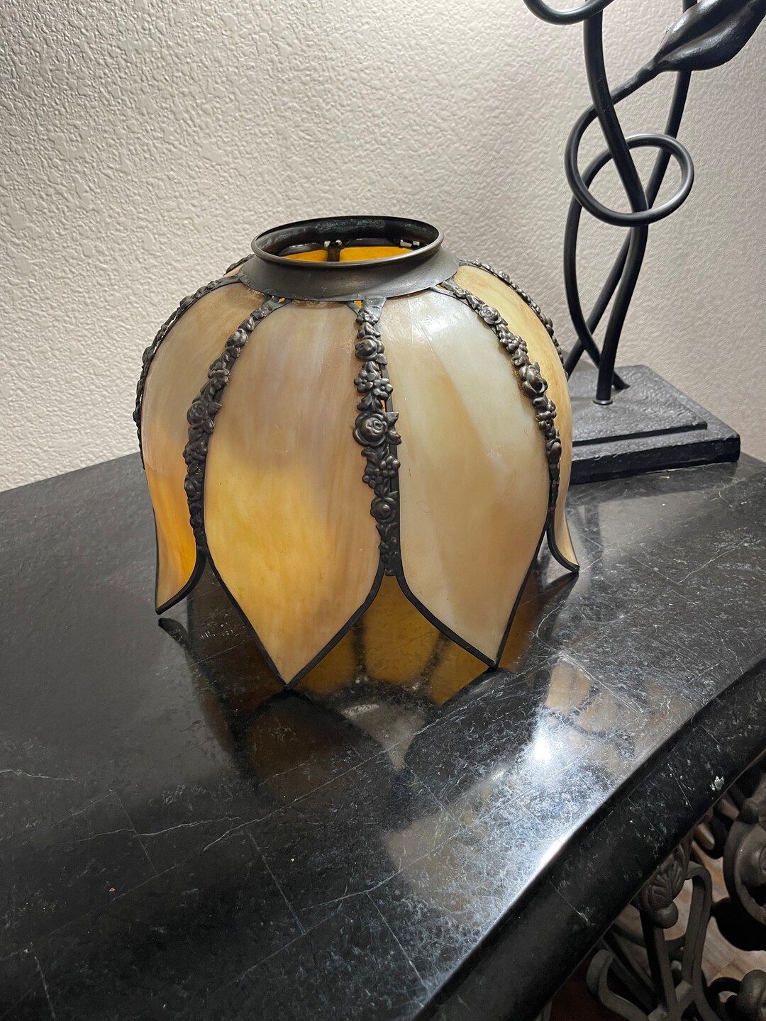Vintage Shade Tulip Slag Glass Hanging Ceiling Lamp Replacement Shade ...