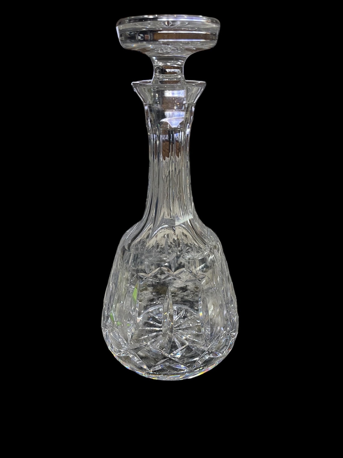 Stunning! Large Heavy Atlantis Cut Crystal Whiskey Liquor Decanter - Etsy