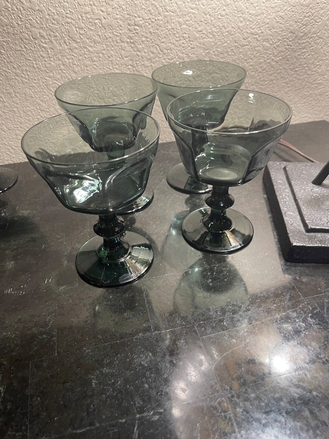 1950s Fostoria Virginia Smokey Color Set of 4 - Etsy