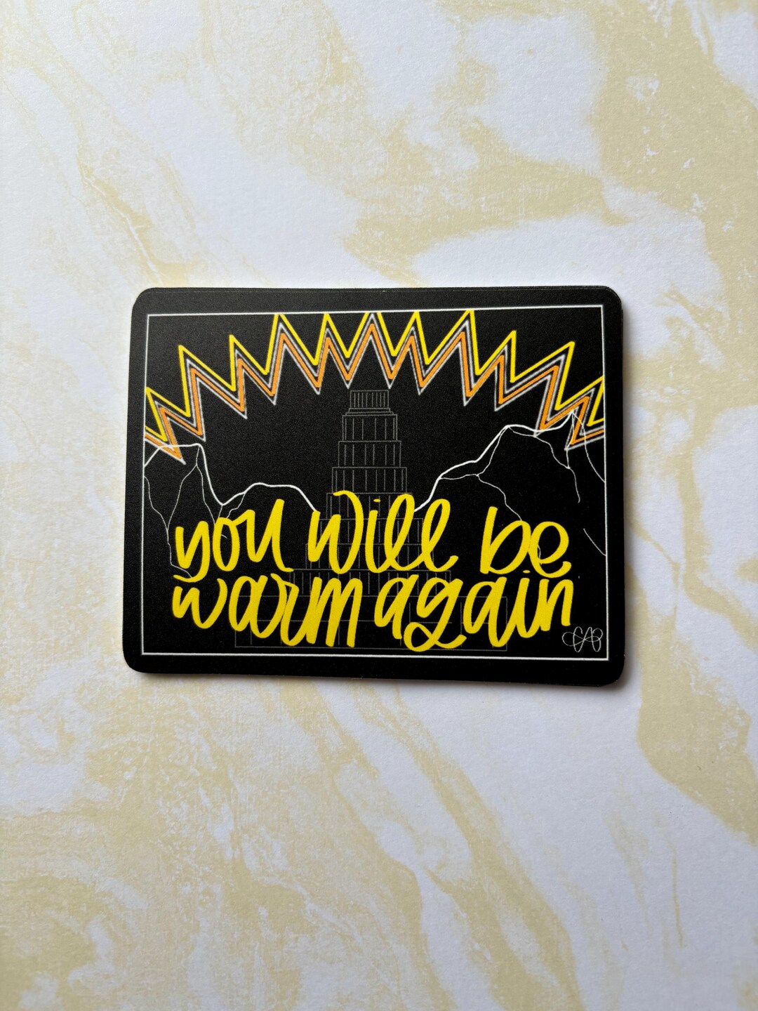 Single 4” Stormlight Archive Sticker - You Will Be Warm Again - Etsy