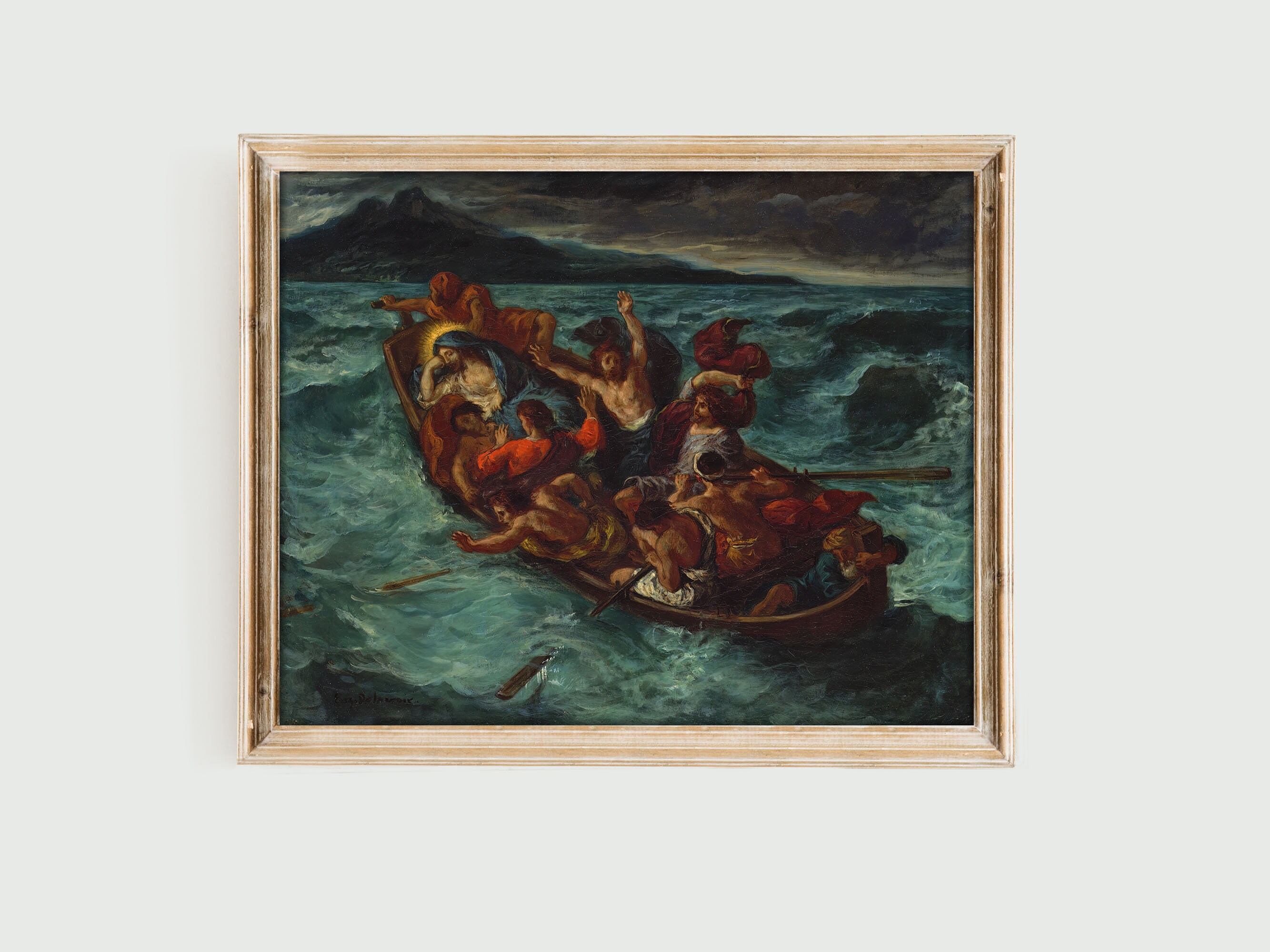 Christ Asleep During the Tempest by Eugène Delacroix, Vintage Painting ...