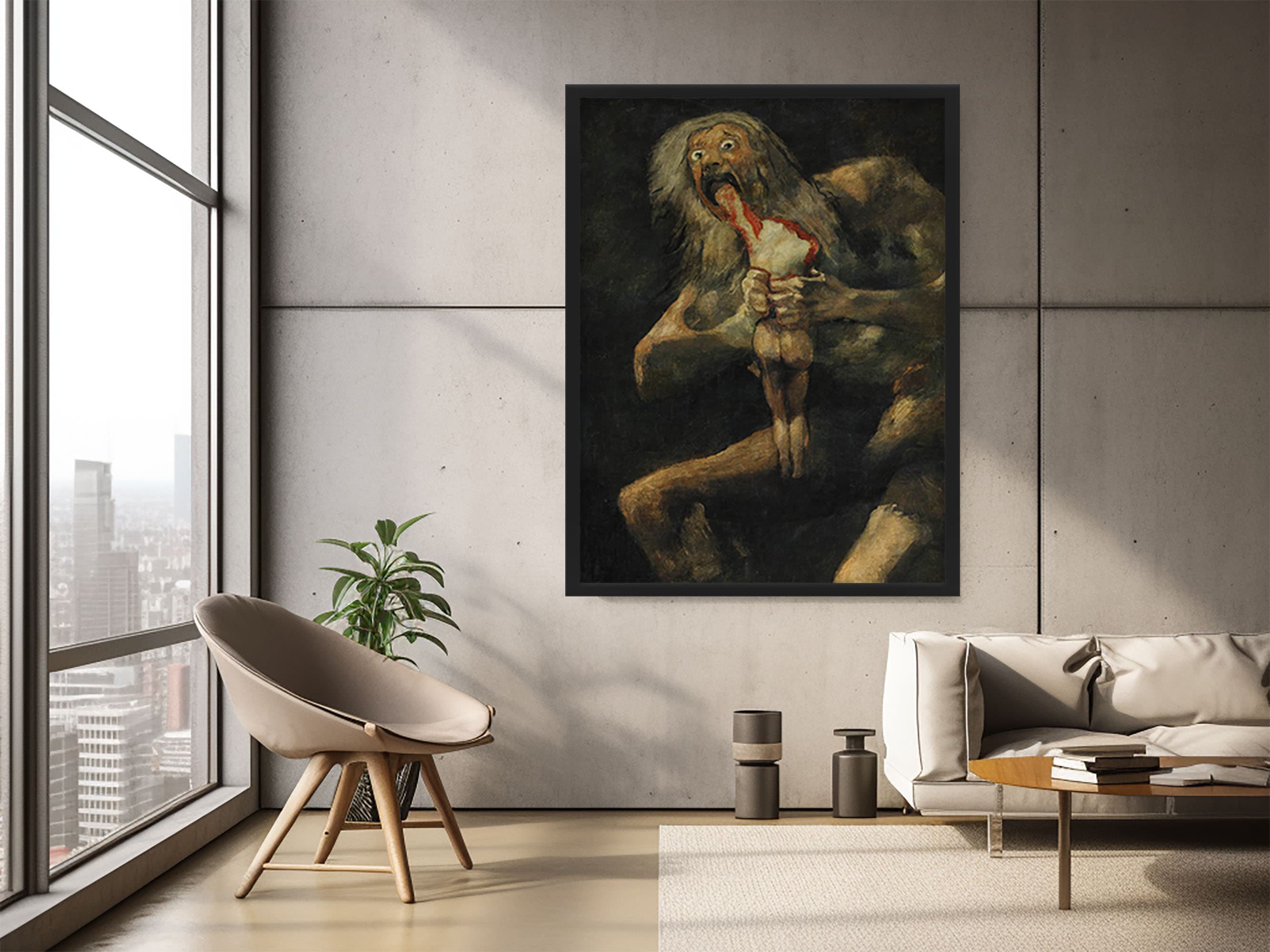 Cronos Devouring His Children by Francisco De Goya, Vintage Painting ...