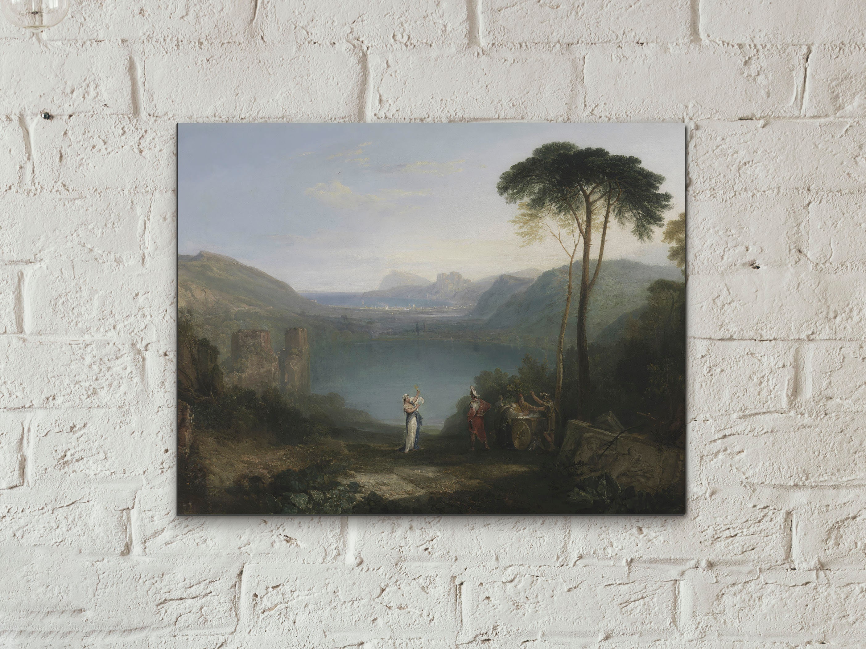 Lake Avernus Aeneas and Cumaean Sybil by William Turner, Vintage ...