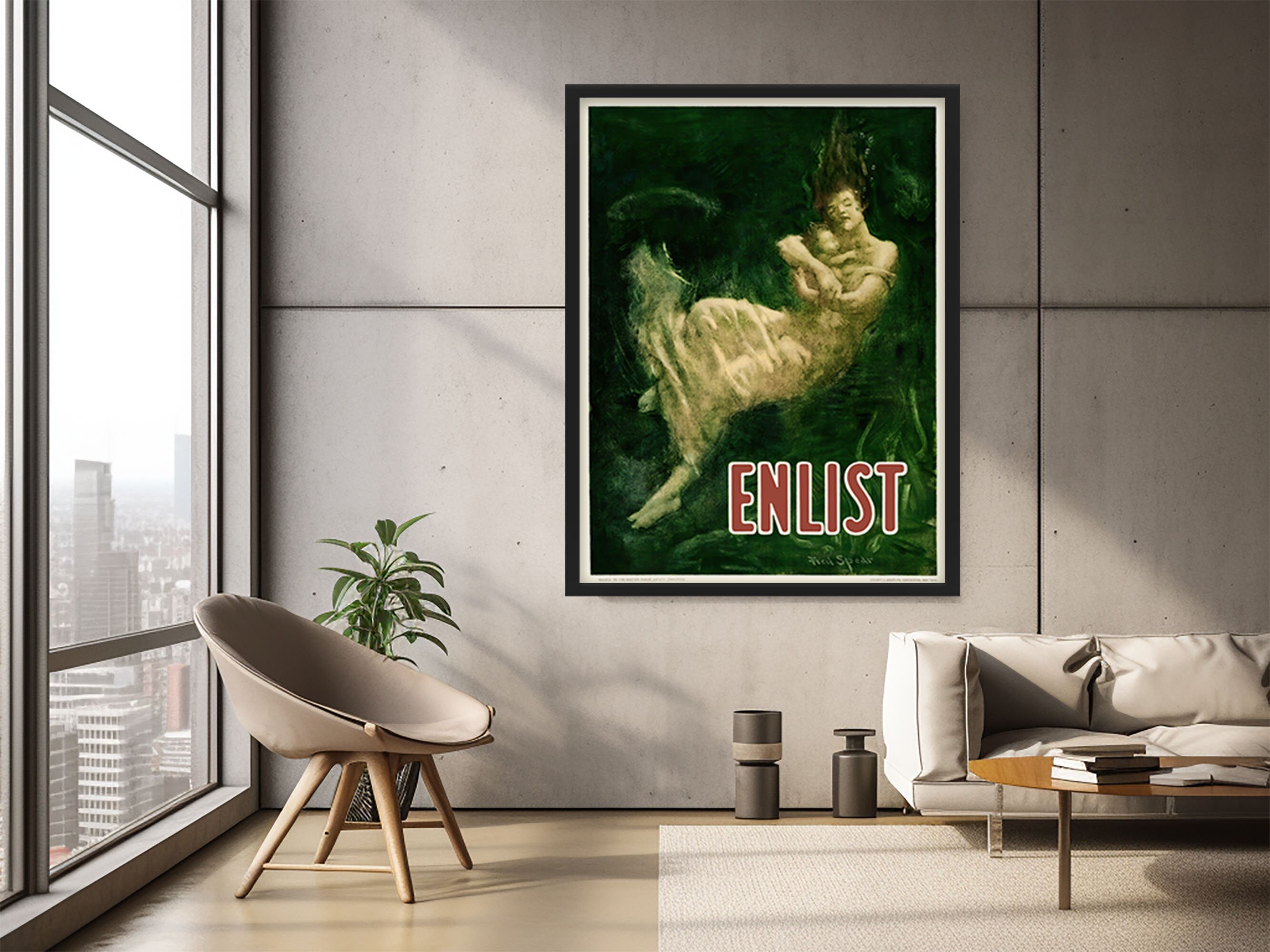 World War I Propaganda Enlist, Vintage Propaganda Poster, Wall Art ...