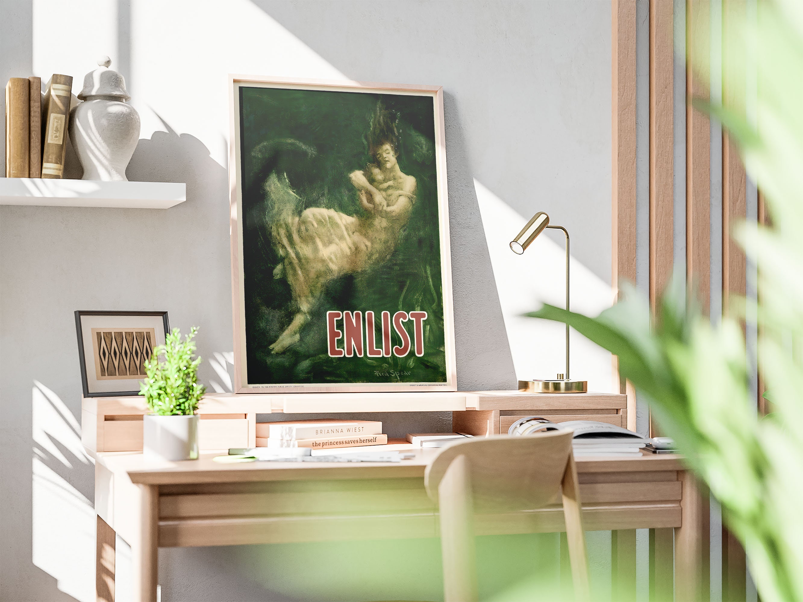 World War I Propaganda Enlist, Vintage Propaganda Poster, Wall Art ...