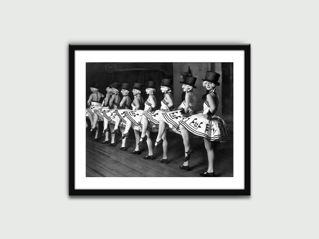 Chorus Line Dancers, Vintage Print, Wall Art Print, Wall Decor, Home ...