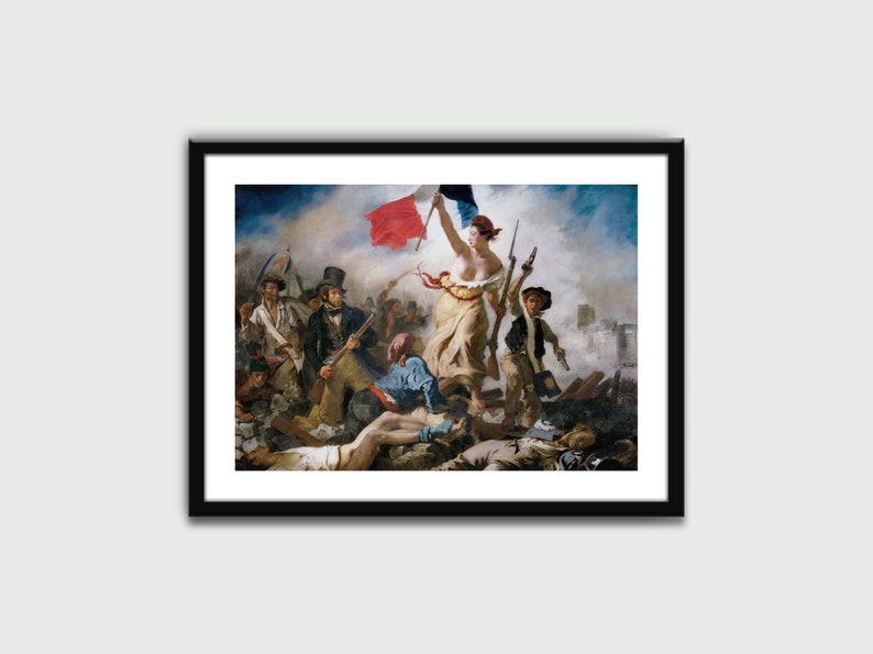 Liberty Leading the People (1830) by Eugène Delacroix, Vintage Painting ...