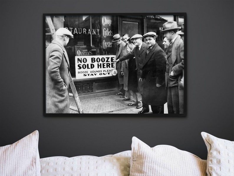 Prohibition No Booze Sold Here Photo, Vintage Print, Wall Art Print ...