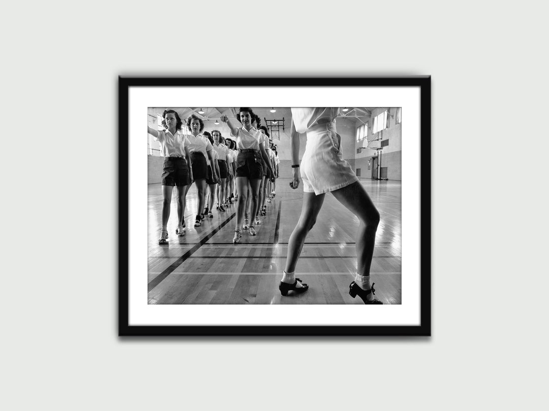 Girls in A Tap Dancing Class Photo, Vintage Print, Wall Art Print, Wall ...