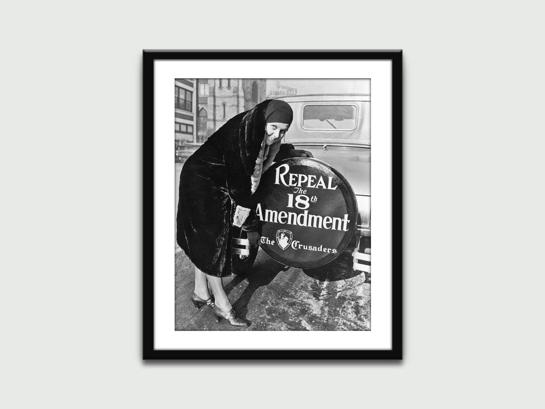 Prohibition Repeal 18th Amendment Photo, Vintage Print, Wall Art Print ...