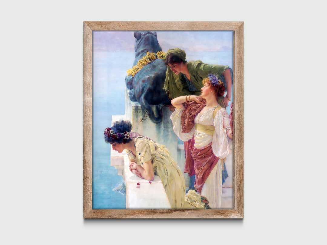 A Coign of Vantage (1895) by Lawrence Alma-tadema, Vintage Painting ...
