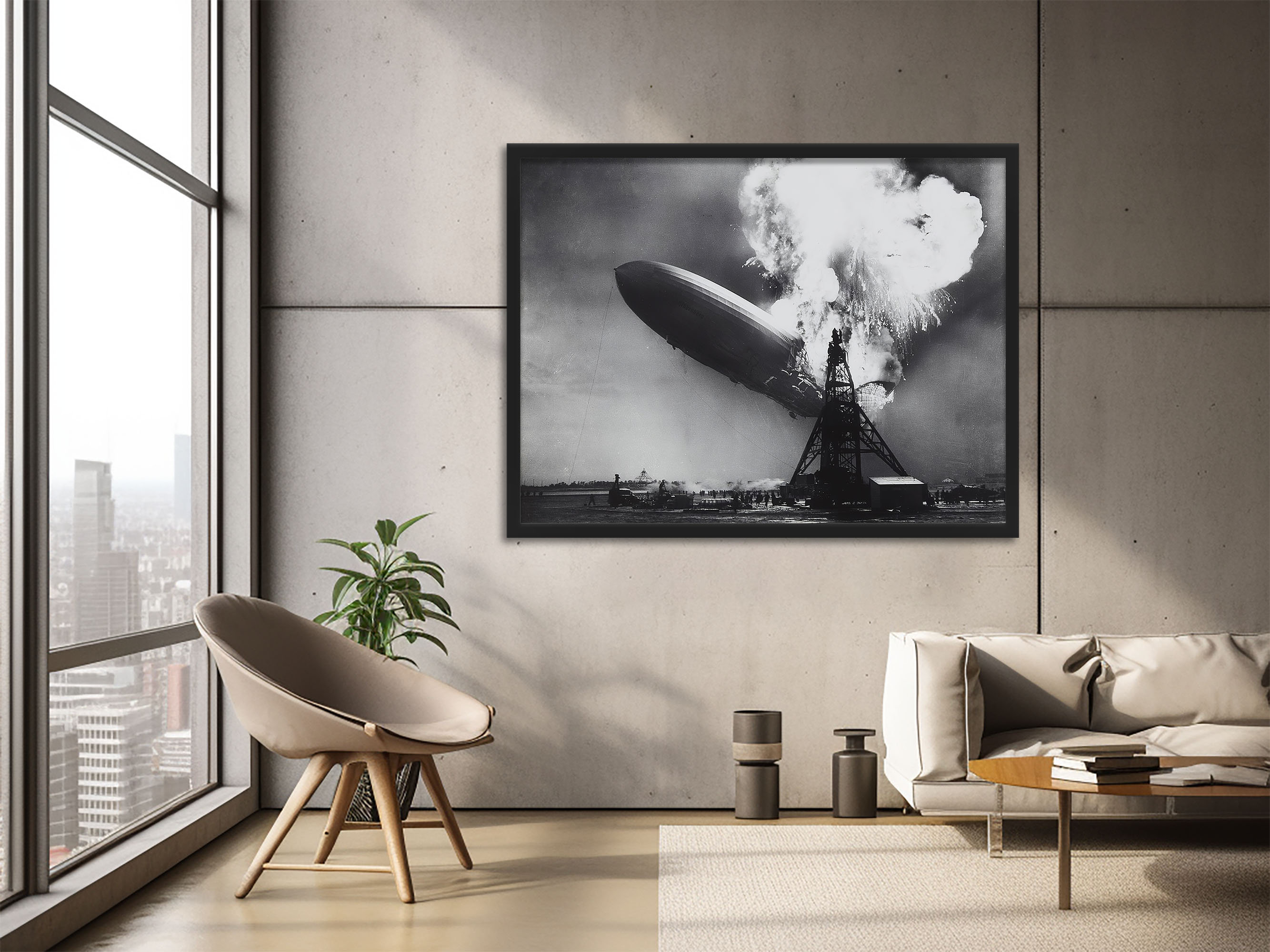 Hindenburg Explosion (1937) Photo, Vintage Print, Wall Art Print, Wall ...
