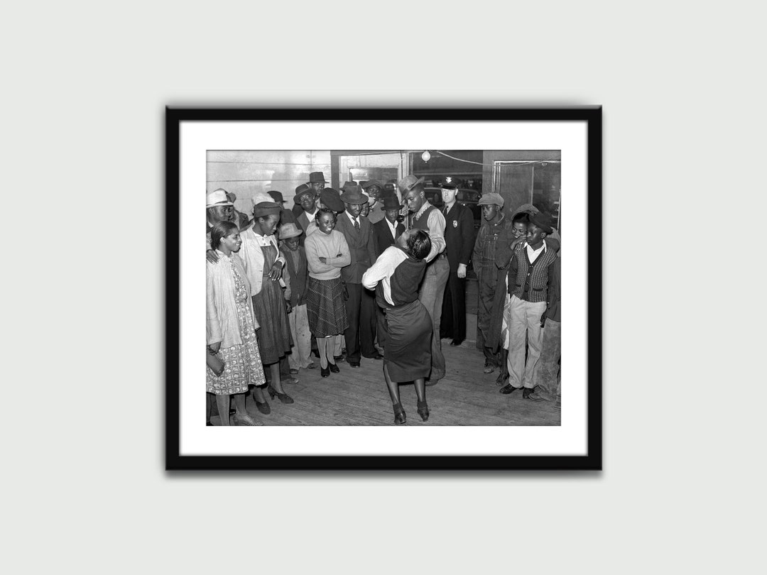 Jitterbug Dancing Juke Joint, Vintage Print, Wall Art Print, Wall Decor ...