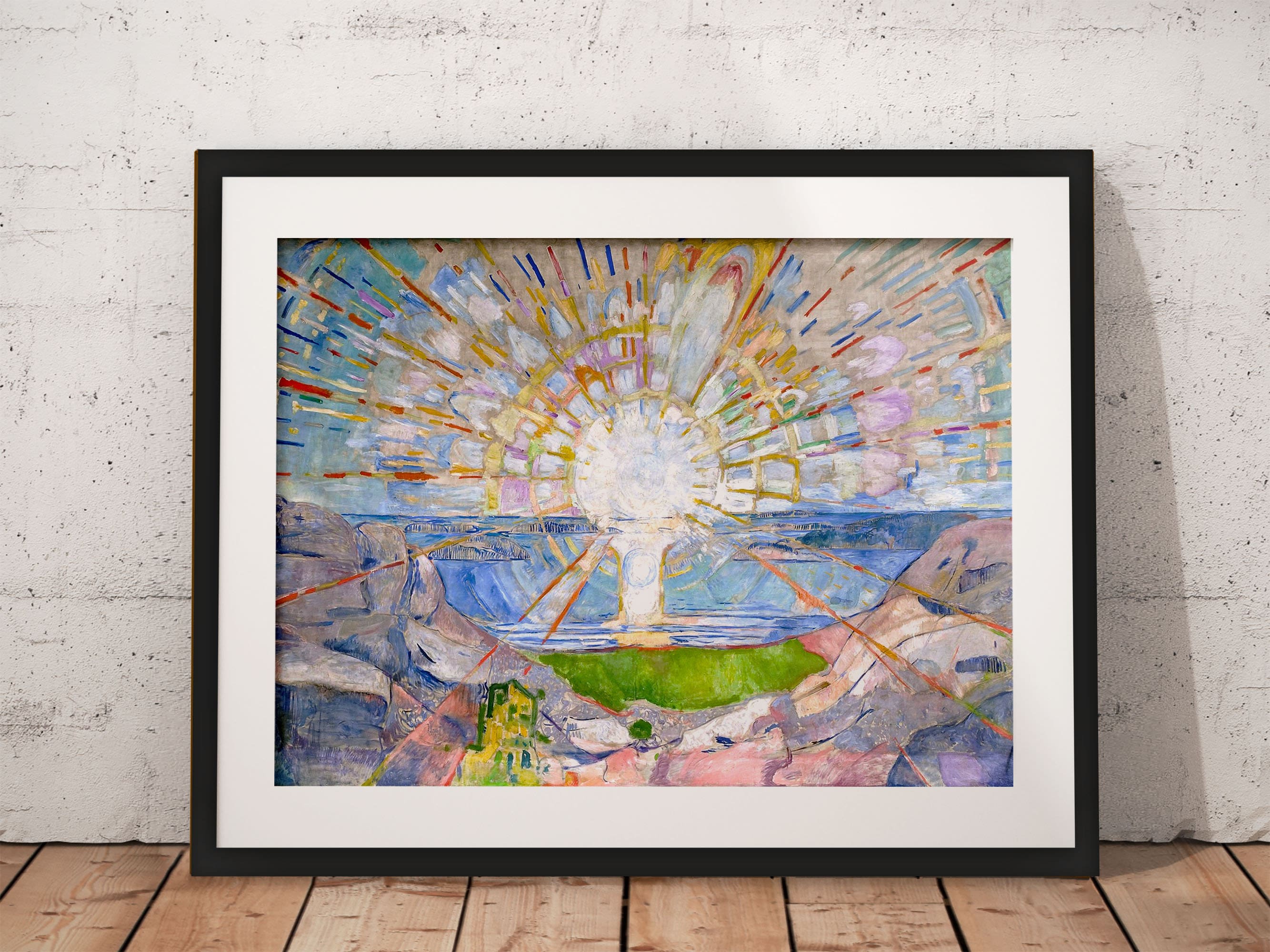 The Sun by Edvard Munch, Vintage Painting, Classic Art, Wall Art Print ...