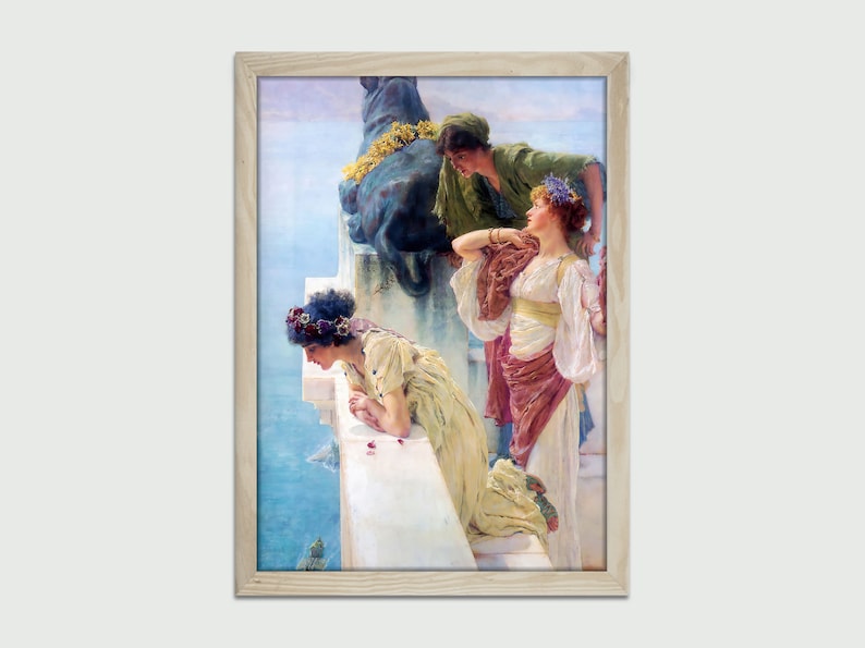 A Coign of Vantage 1895 by Lawrence Alma-tadema, Vintage Painting ...