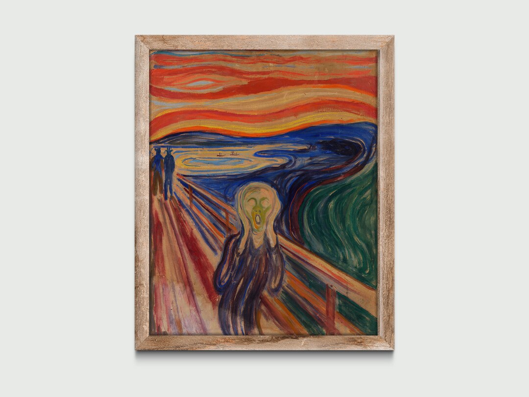 The Scream 1910 by Edvard Munch, Vintage Painting, Classic Art Print ...