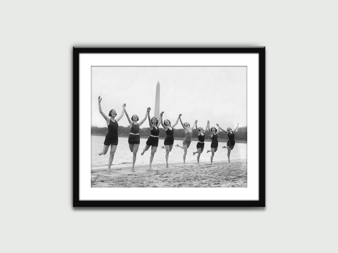 Morgan Dancers Washington D.C Beach Photo, Vintage Print, Wall Art ...