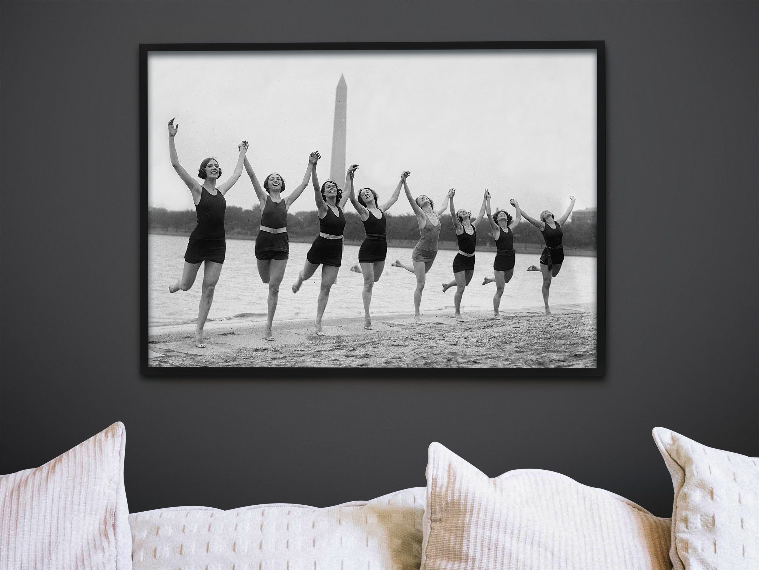 Morgan Dancers Washington D.C Beach Photo, Vintage Print, Wall Art ...
