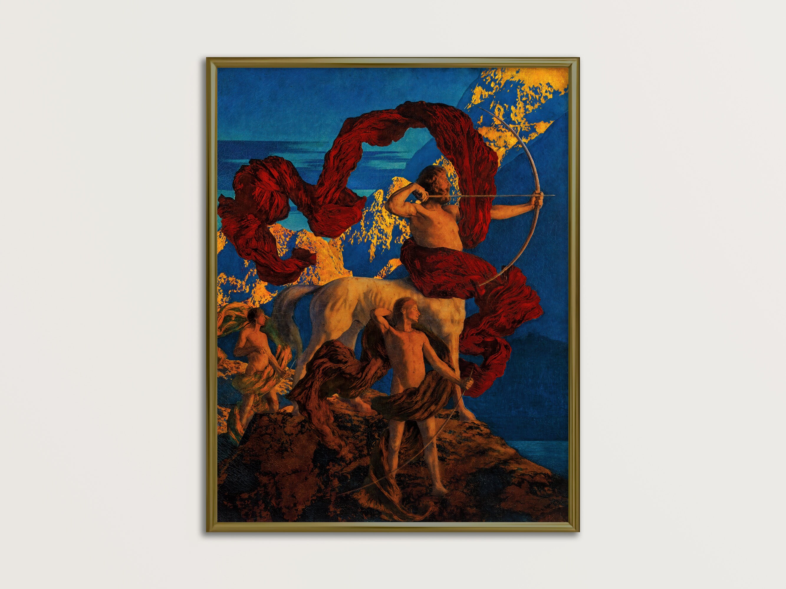 Jason and His Teacher by Maxfield Parrish, Vintage Painting, Classic ...