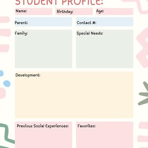 Preschool Classroom Plan & Progress Bundle Template - Etsy