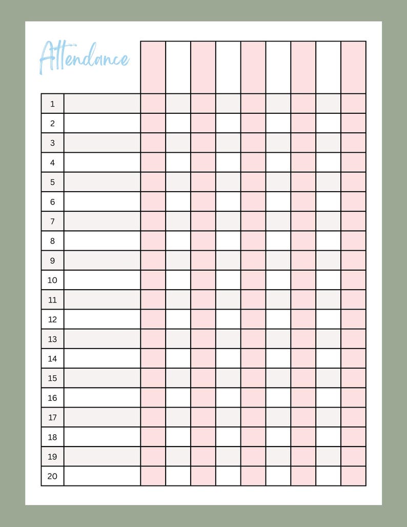 Preschool Classroom Plan & Progress Bundle Template - Etsy