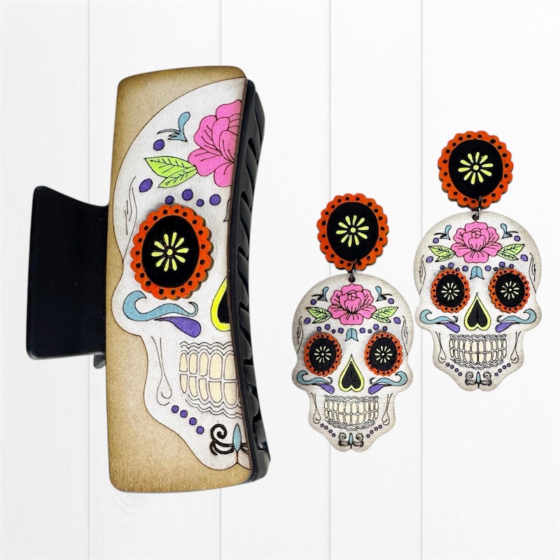 Skulls Claw Clip - Etsy