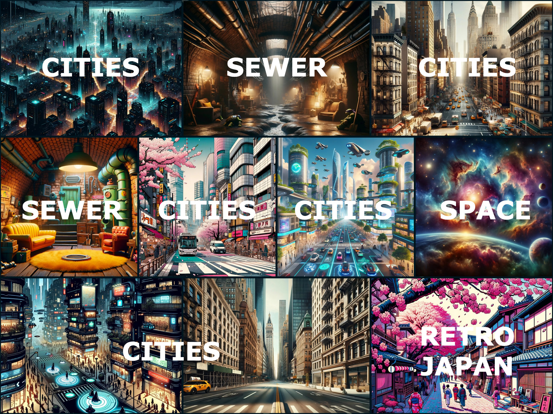 4k Diorama Digital Pack 28 Images Action Figure Dioramas 1:1 Image ...