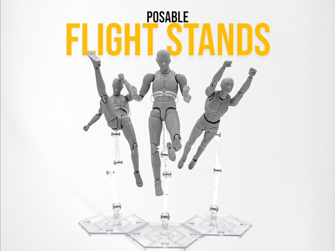 Poseable Flight Stands (action Figures) - 3 Pack - Screwdriver Included ...