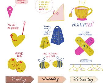 12 Banking Sticker Designs, Digital Sticker Pack, Stickers Bundle ...