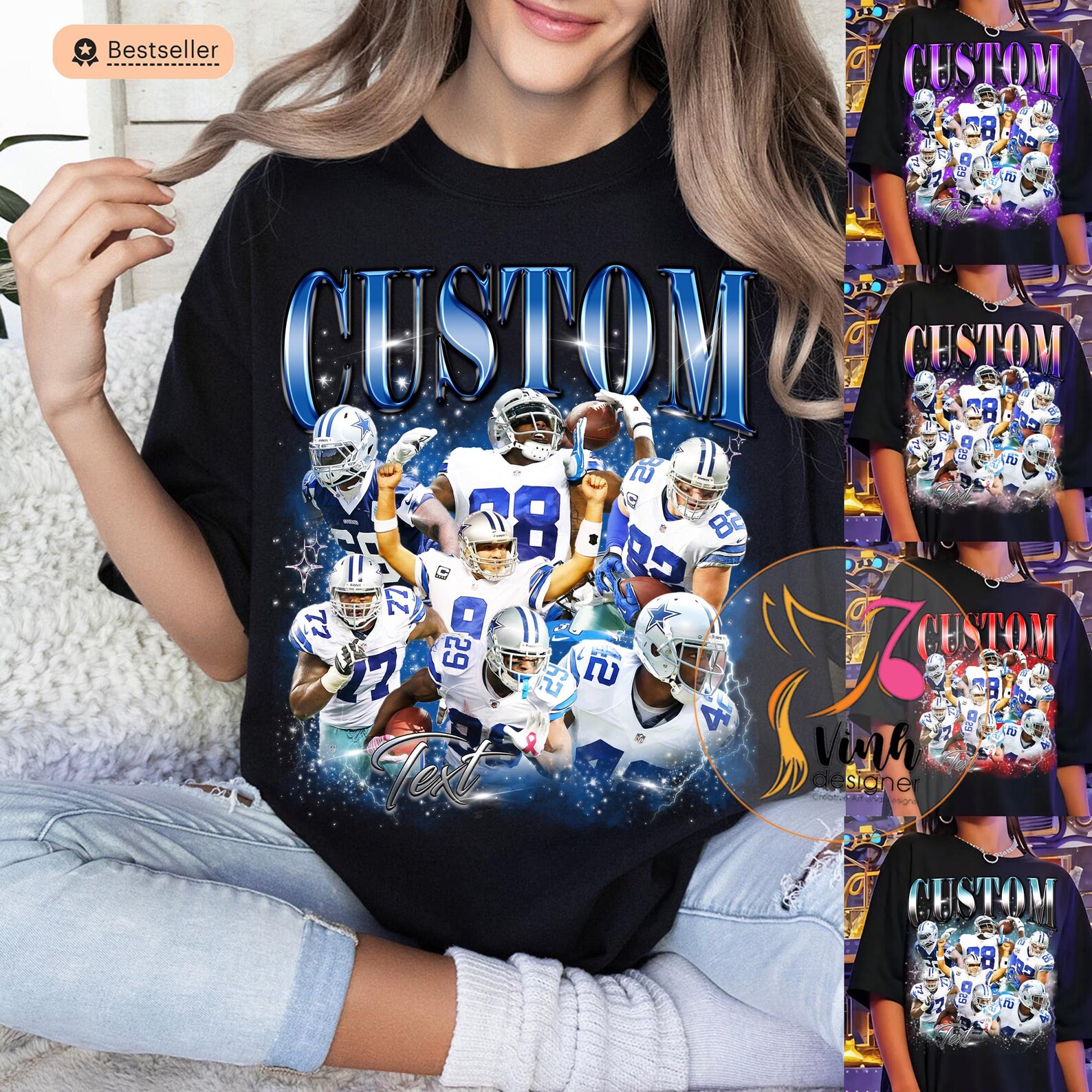 Custom Football Bootleg Shirt, Bootleg Football Player Tee, Custom ...