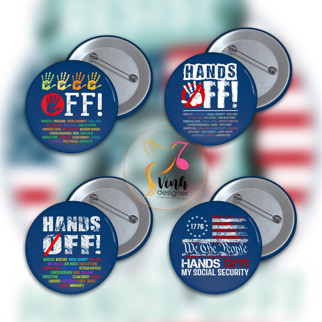 Hands off Protest Pins, Hands off Protest Buttons, Hands off Pins ...