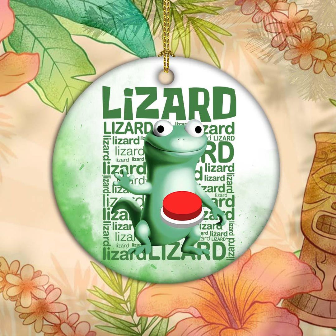 Lizard Meme Ornament, Tik.tok Viral Me.me Lizard Ornament Decor, Lizard ...