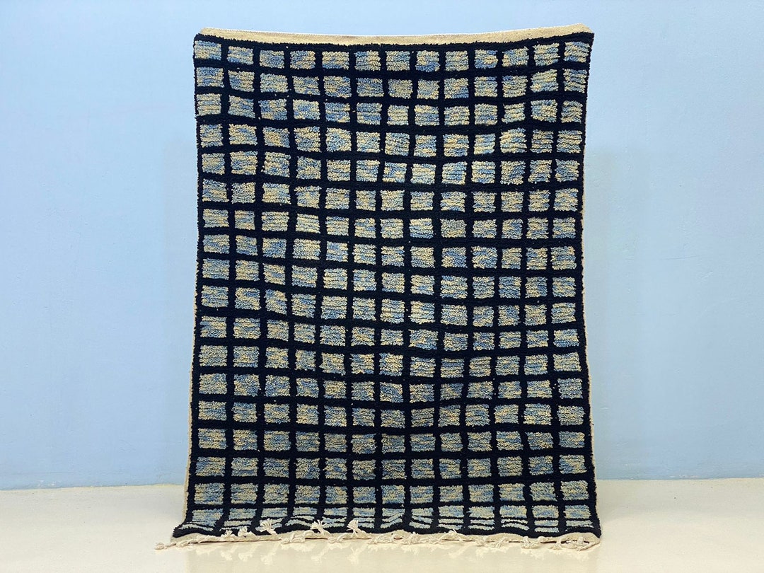 PRETTY BERBER RUG, Made to Order Rug,solid Blue Rug, Gorgeous Moroccan ...