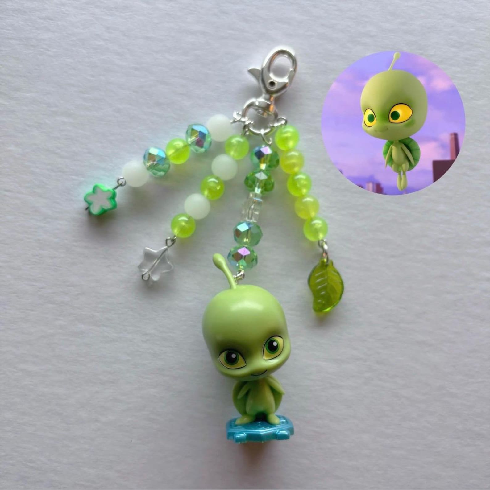 MIRACULOUS • Turtle Kwami Keychain Charm • Wayzz • Glow in the Dark ...