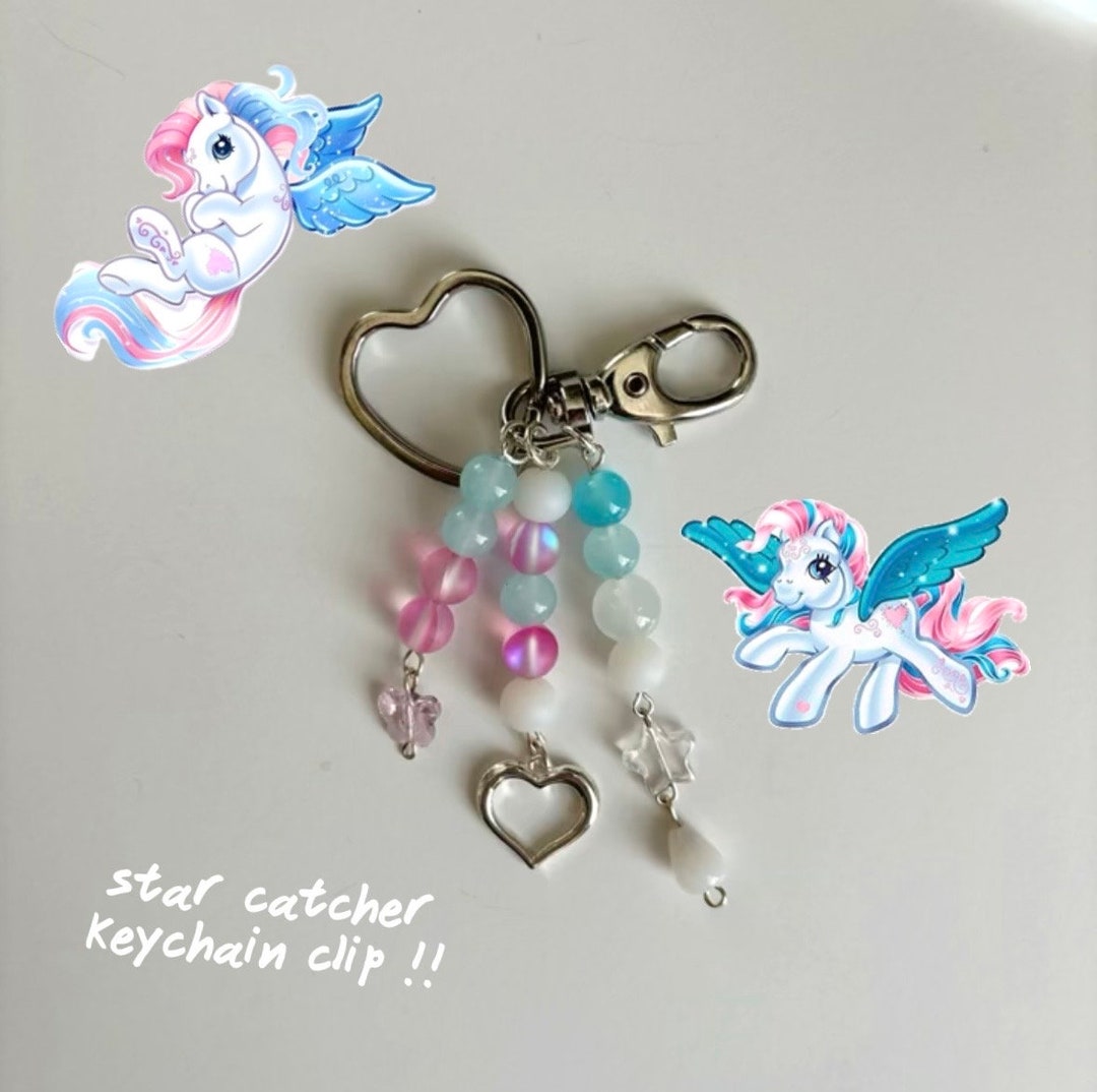 My Little Pony Star Catcher Charm Heart Key Ring With Clip Character ...
