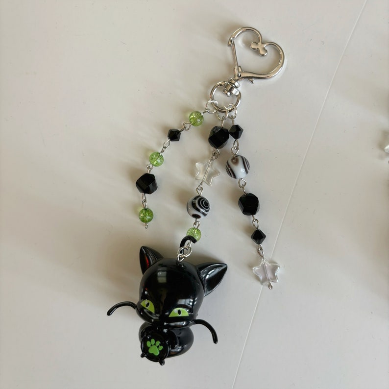 Miraculous Ladybug Kwami Keychain Charms Plagg, Fluff, Nooroo Beaded ...