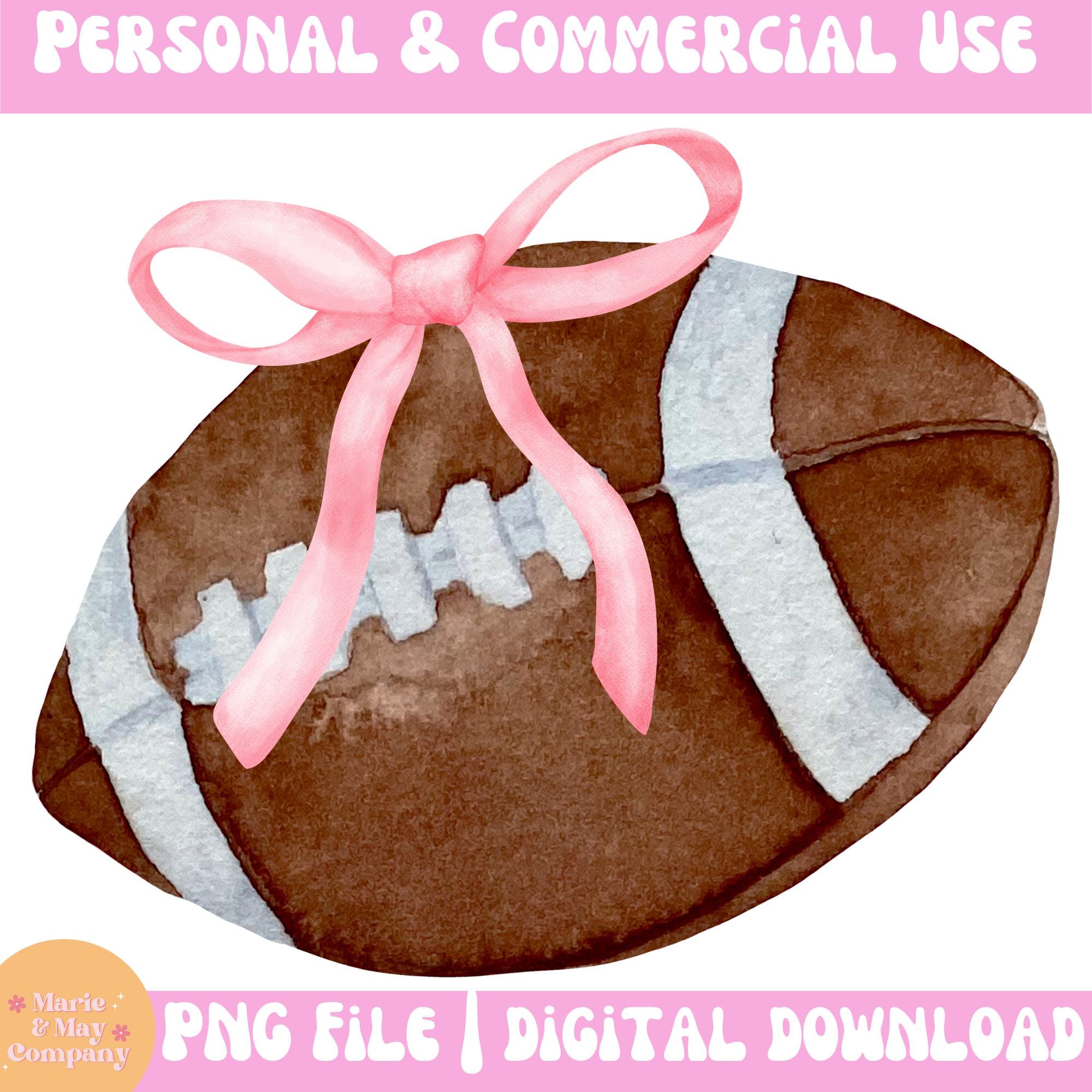 Football Bow Png | Coquette Bow Football Png | Football Coquette | Game ...