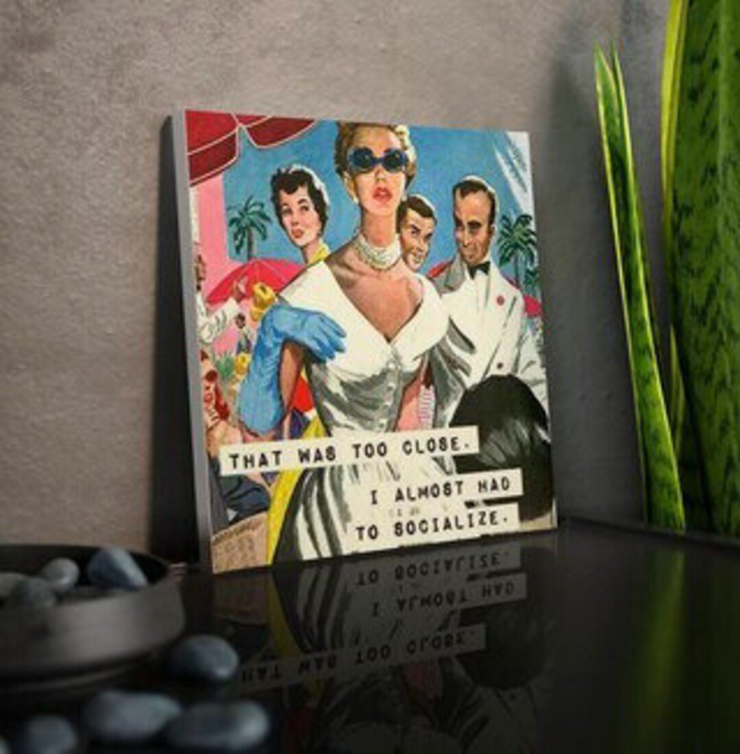 Canvas Wall Art, Canvas Gallery Wrap , Funny Meme Wall Decor, Home ...