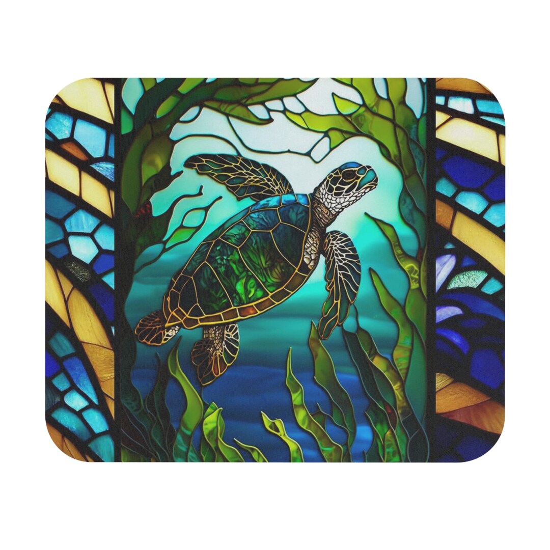 Under the Sea Mousepad, Sea Turtle Mouse Pad, Desk Accessories, Calm ...